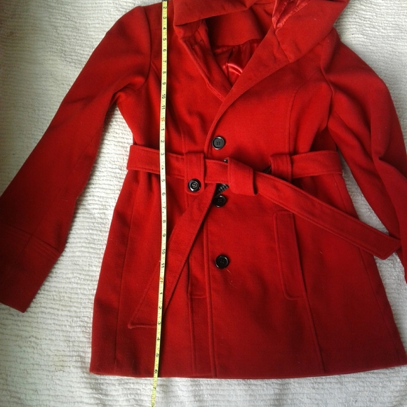 George | Jackets & Coats | George Red Hooded Fully Lined Coat | Poshmark
